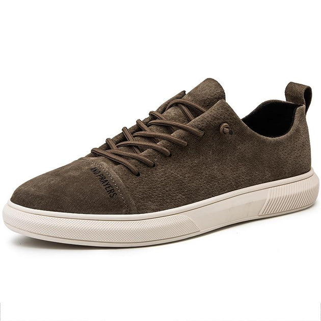 Angelo Ricci™ Designer British Style Suede Leather Sneakers