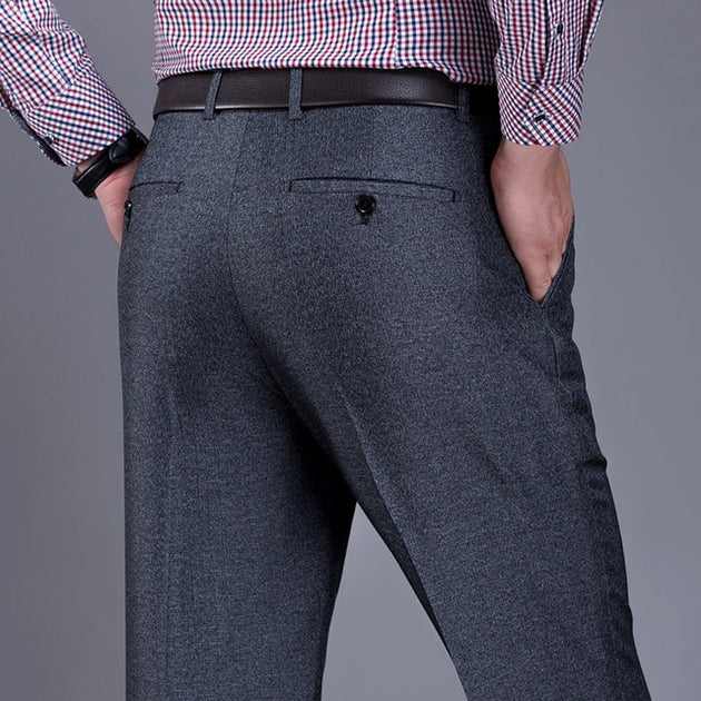 Angelo Ricci™ Classic Regular Fit Office Formal Long Trousers